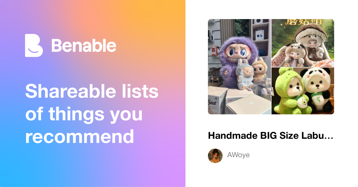 Handmade BIG Size Labubu – A Must-Have Treasure for Every Labubu Lover!