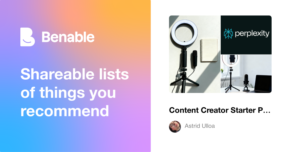 Content Creator Starter Pack 💻