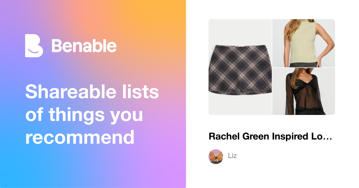 Rachel Green Inspired Looks