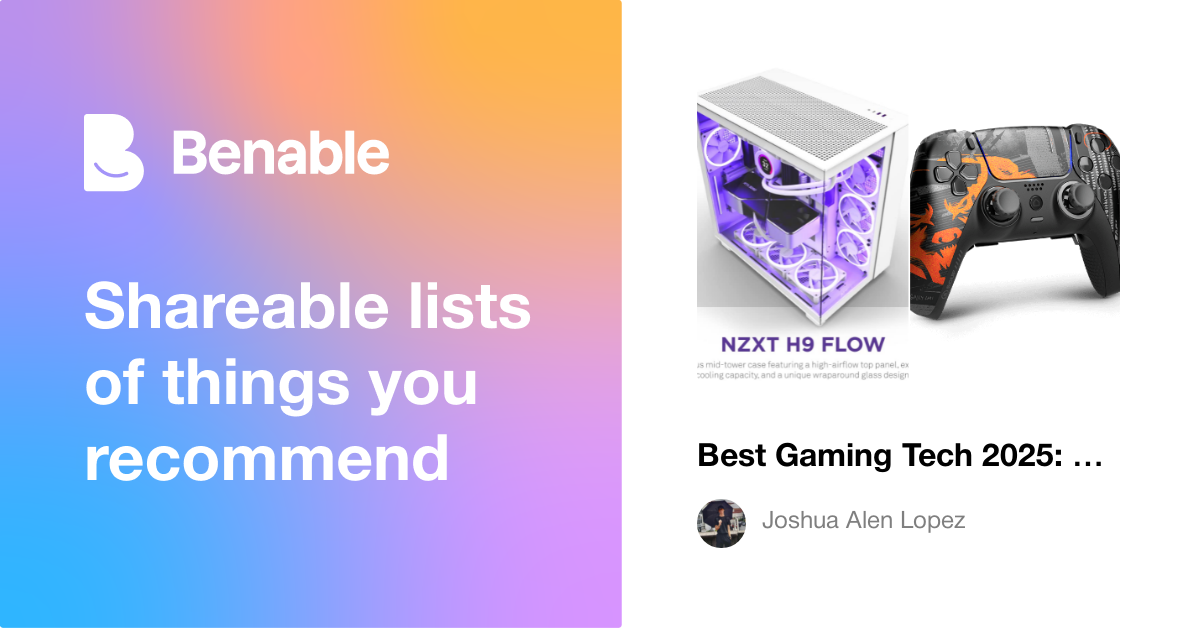 Best Gaming Tech 2025: Monitors, GPUs, and More...