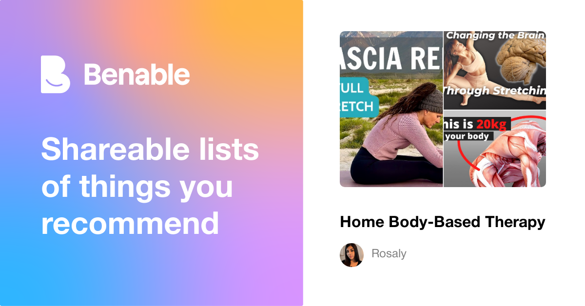 Fascia Release & Stretch Therapy at Home