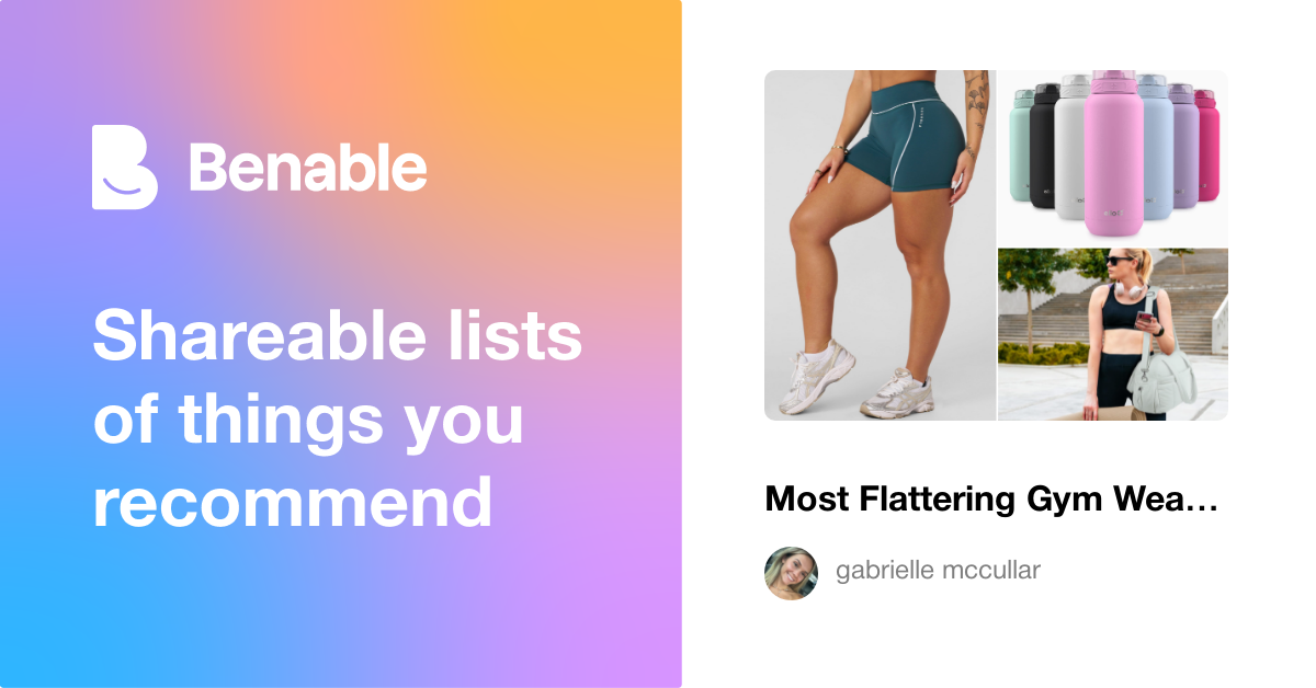 Most Flattering Gym Wear + Gym Essentials