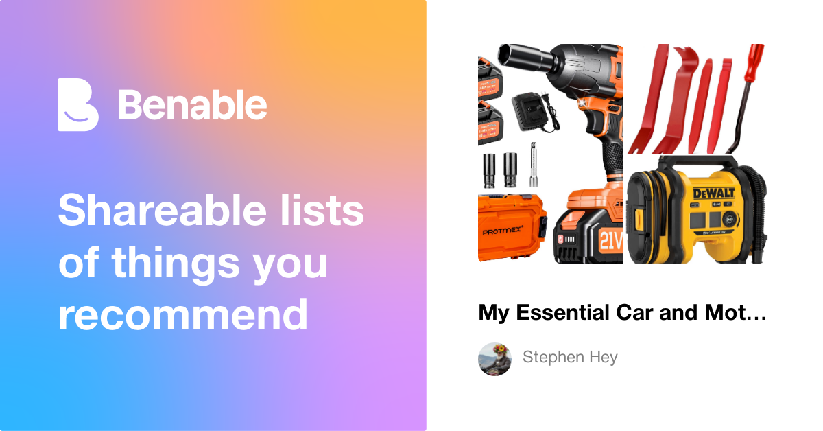 My Essential Car and Motorbike Tools, bags and clothes. ( And great ...