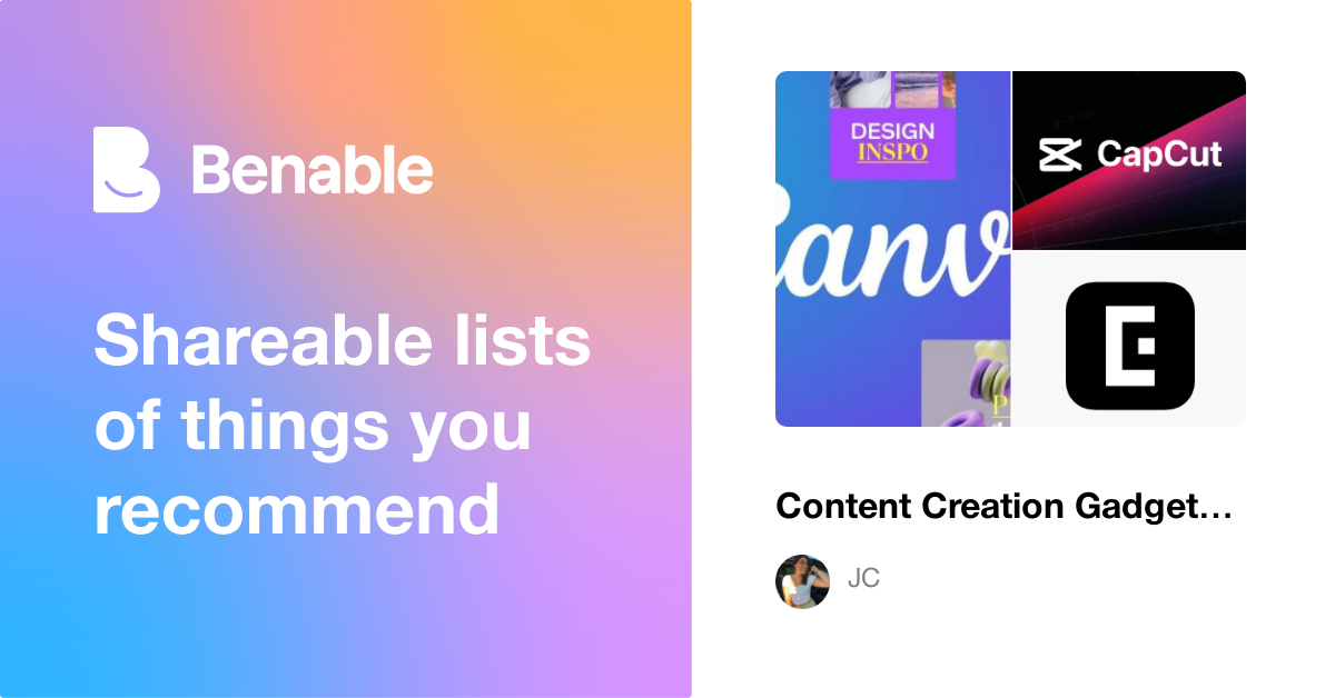 Content Creation Gadgets and Apps