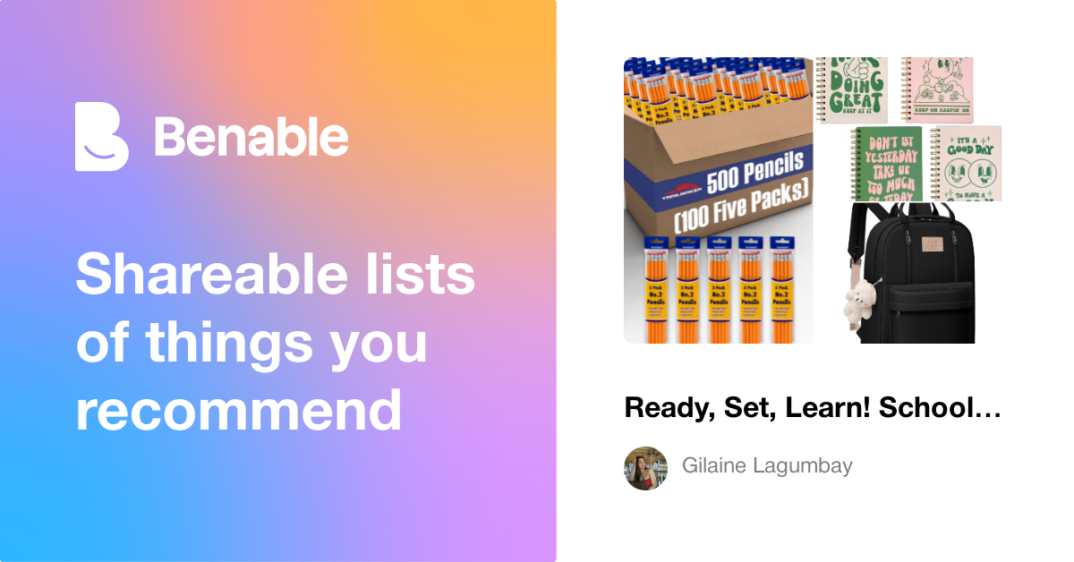 Ready, Set, Learn! School Supplies Must-Haves 🎒