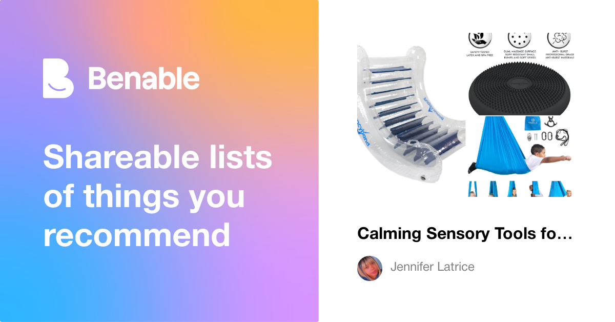 Calming Sensory Tools for Kids with Autism & Sensory Needs