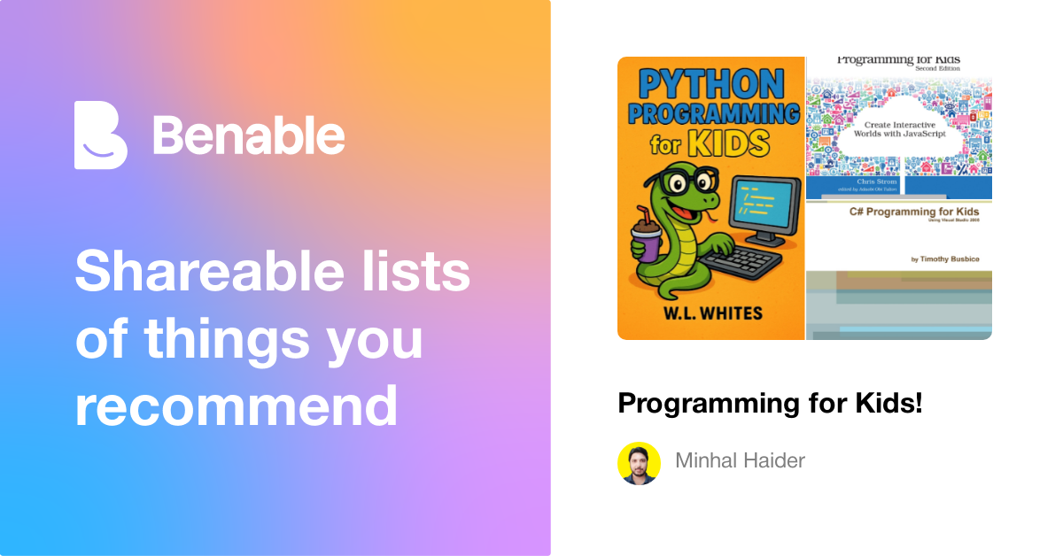 Programming for Kids!