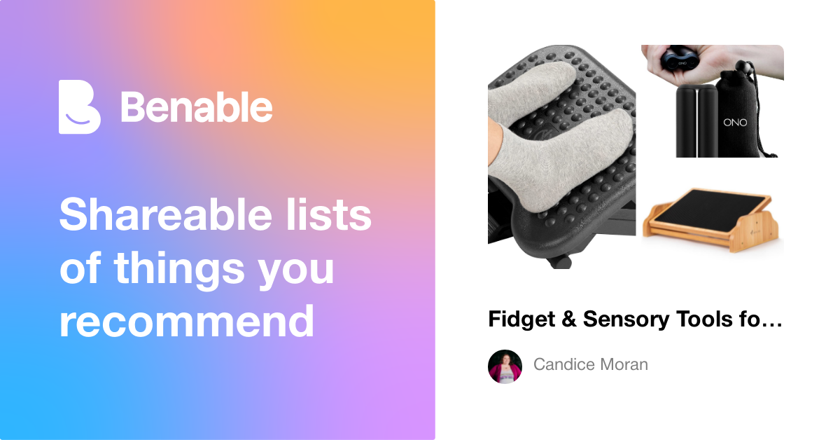 Fidget & Sensory Tools for Neurodivergent Adults