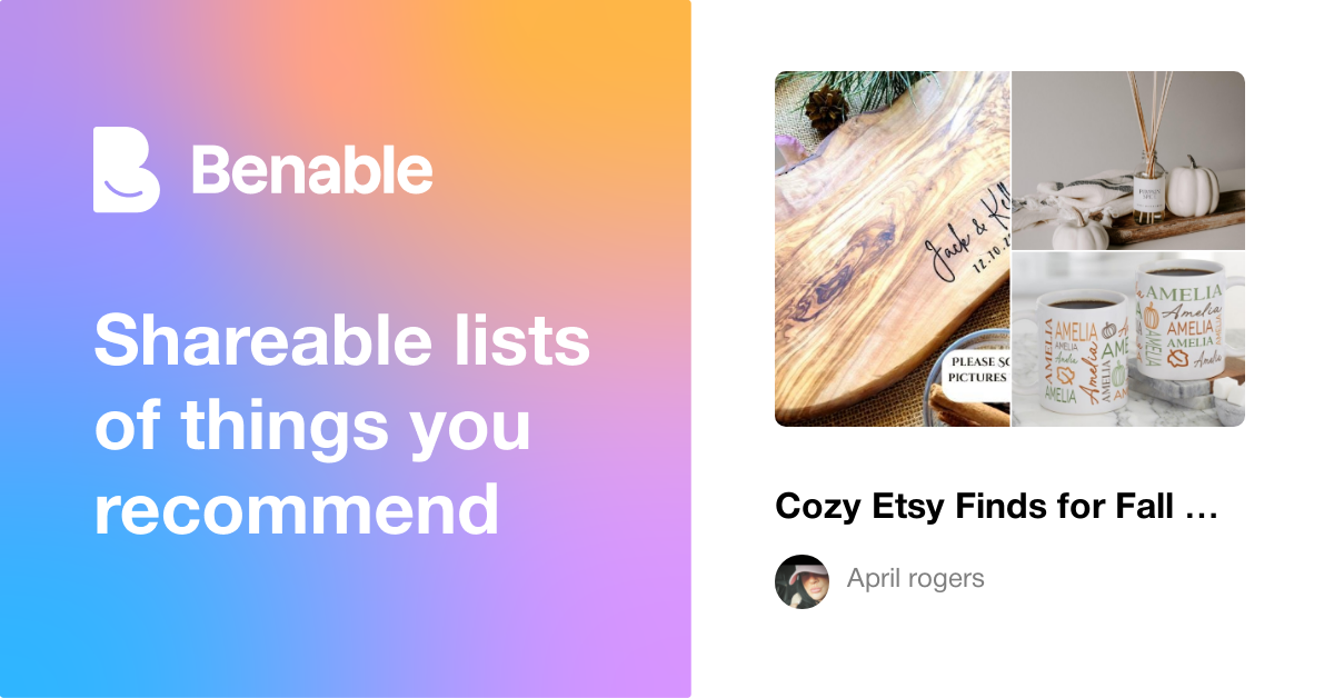 Cozy Etsy Finds for Fall Nights 🍂
