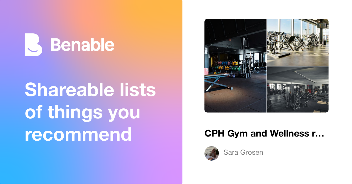 CPH Gym and Wellness recs