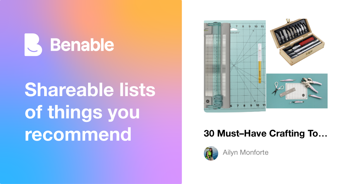 30 Must–Have Crafting Tools and Supplies For Every Crafter needs