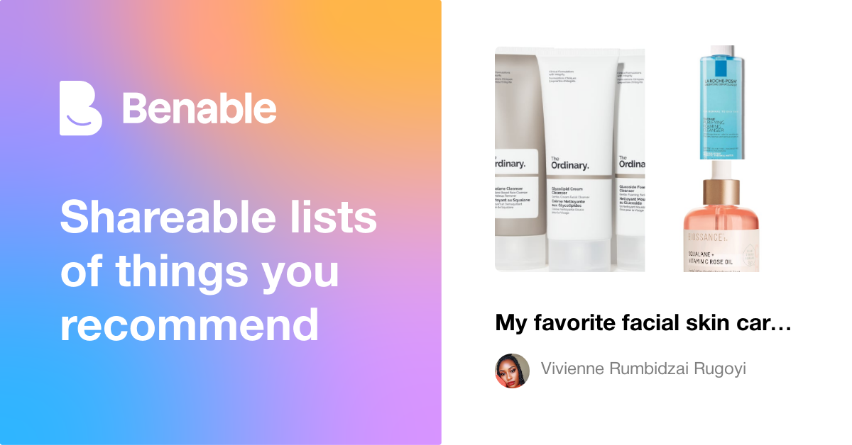 My favorite facial skin care that actually do what they promise🌸😻