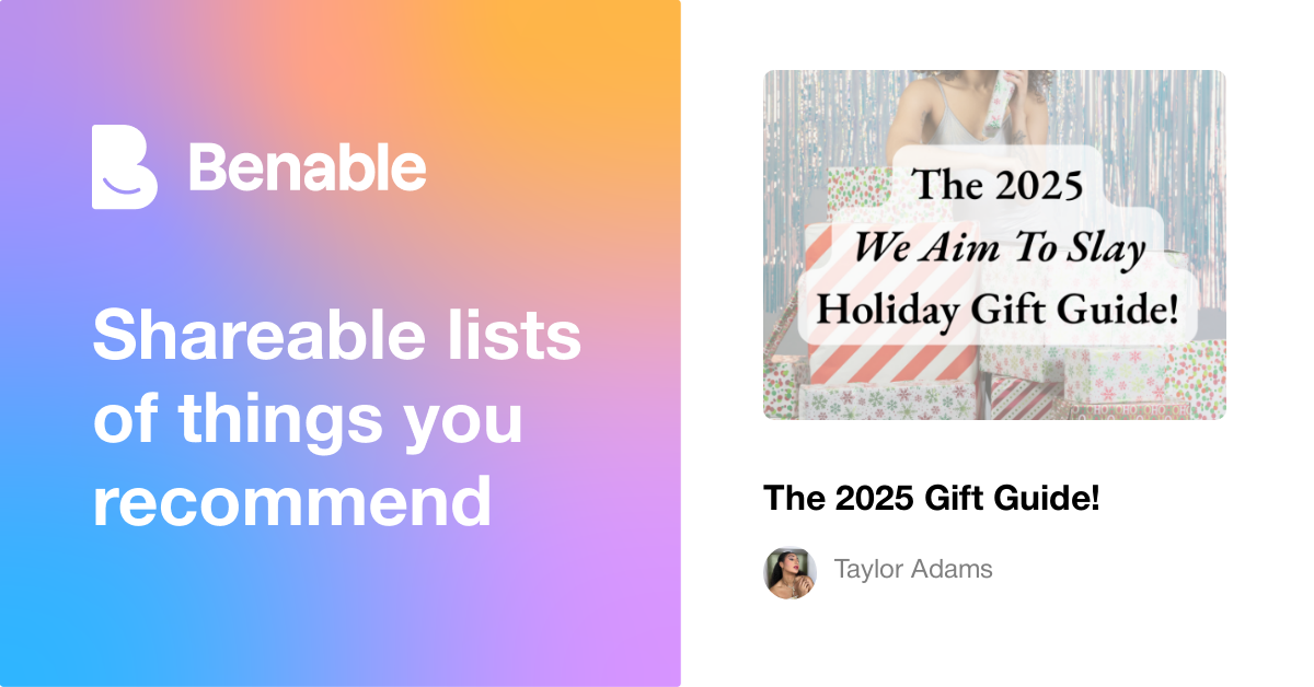The 2025 Gift Guide!