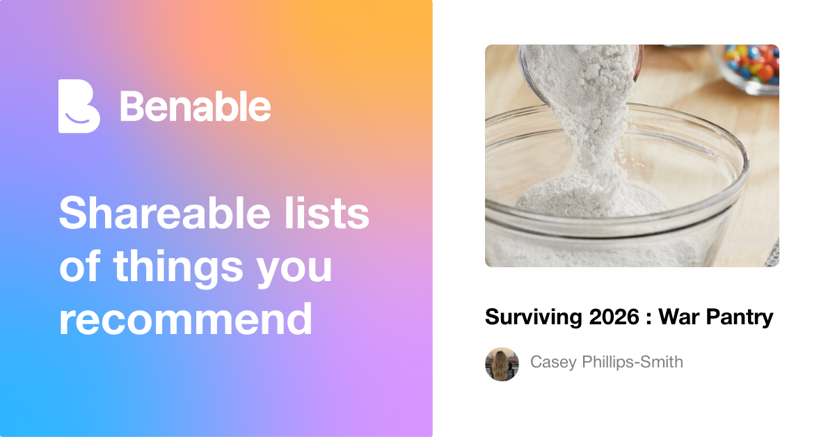 Surviving 2026 : War Pantry