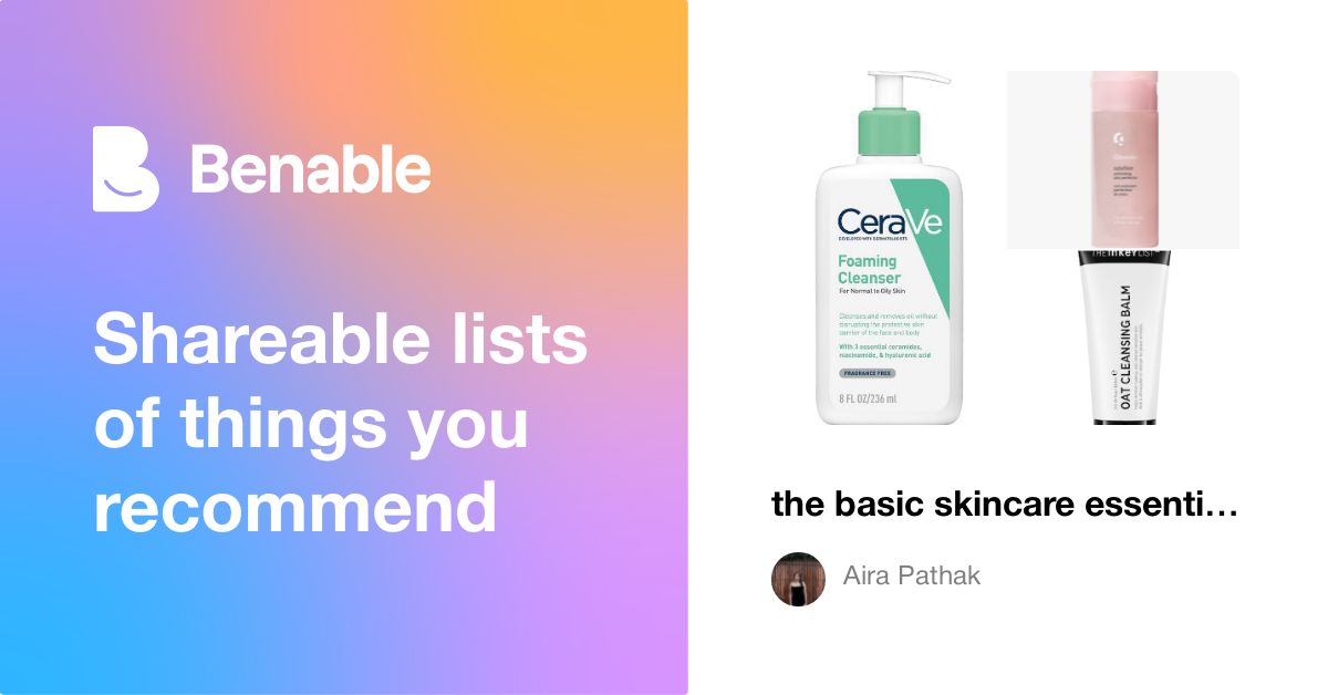 the basic skincare essentials for anybody