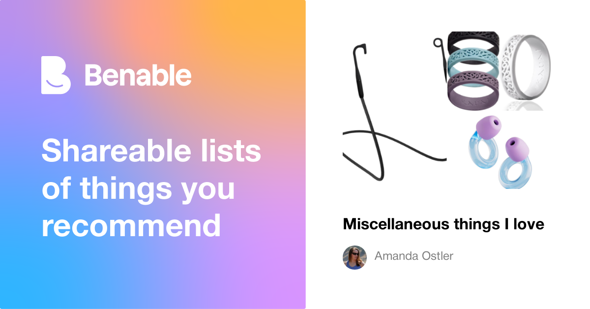 Miscellaneous things I love