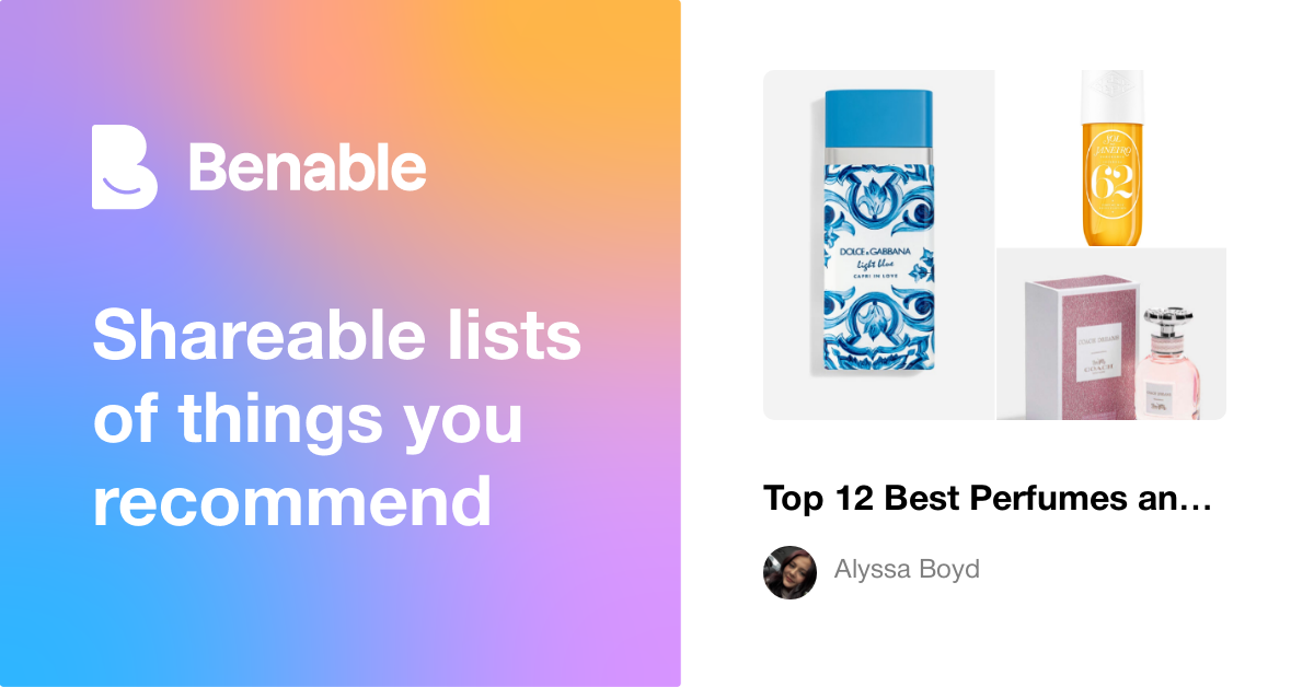 Top 12 Best Perfumes and Body Sprays
