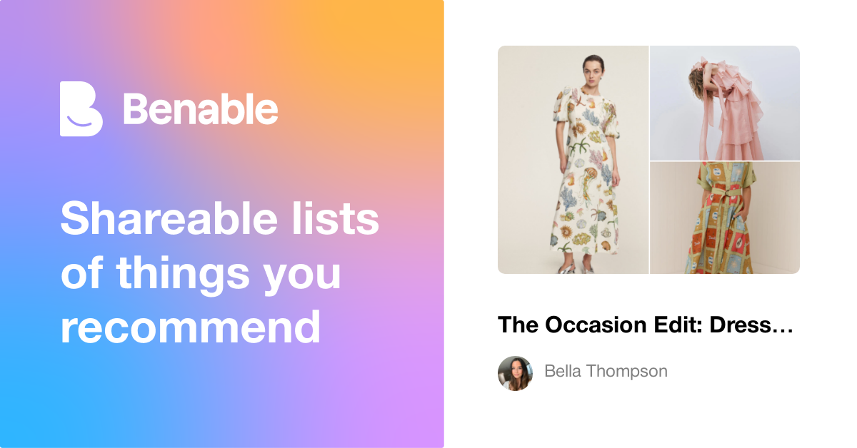 The Occasion Edit: Dresses That Make a Statement