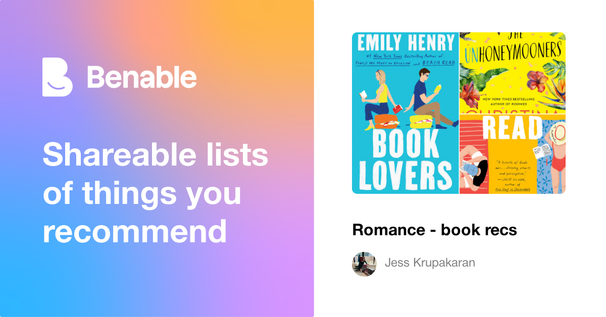 Romance - book recs