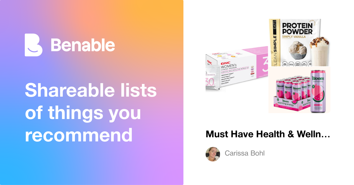 Must Have Health & Wellness Items