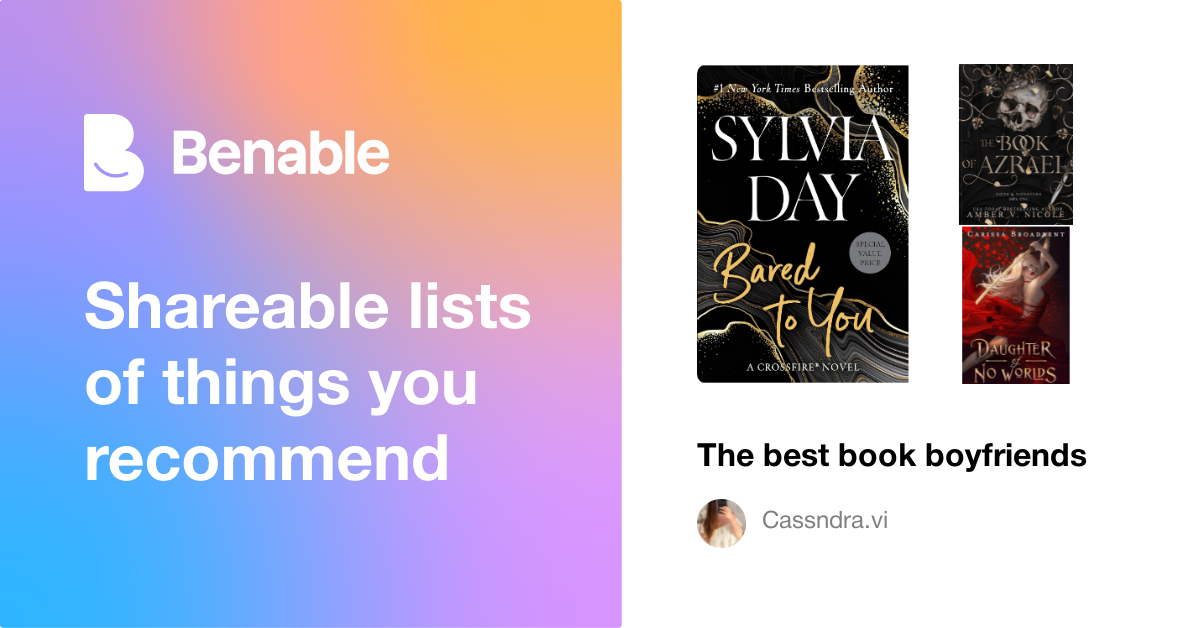 The best book boyfriends