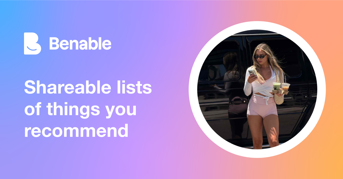 Everything @cassidycook (Cassidy Cook) recommends - Benable