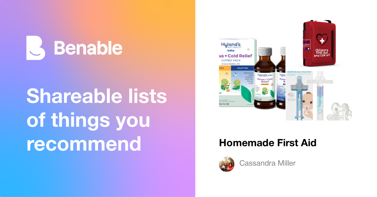 Homemade First Aid