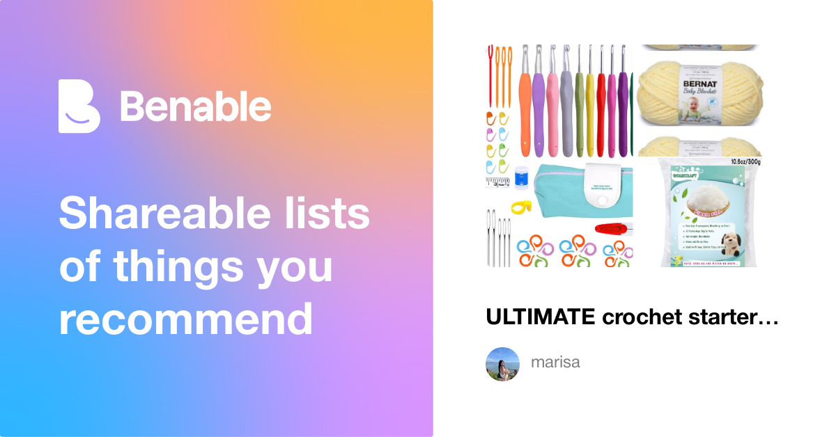ULTIMATE crochet starter kit for beginners