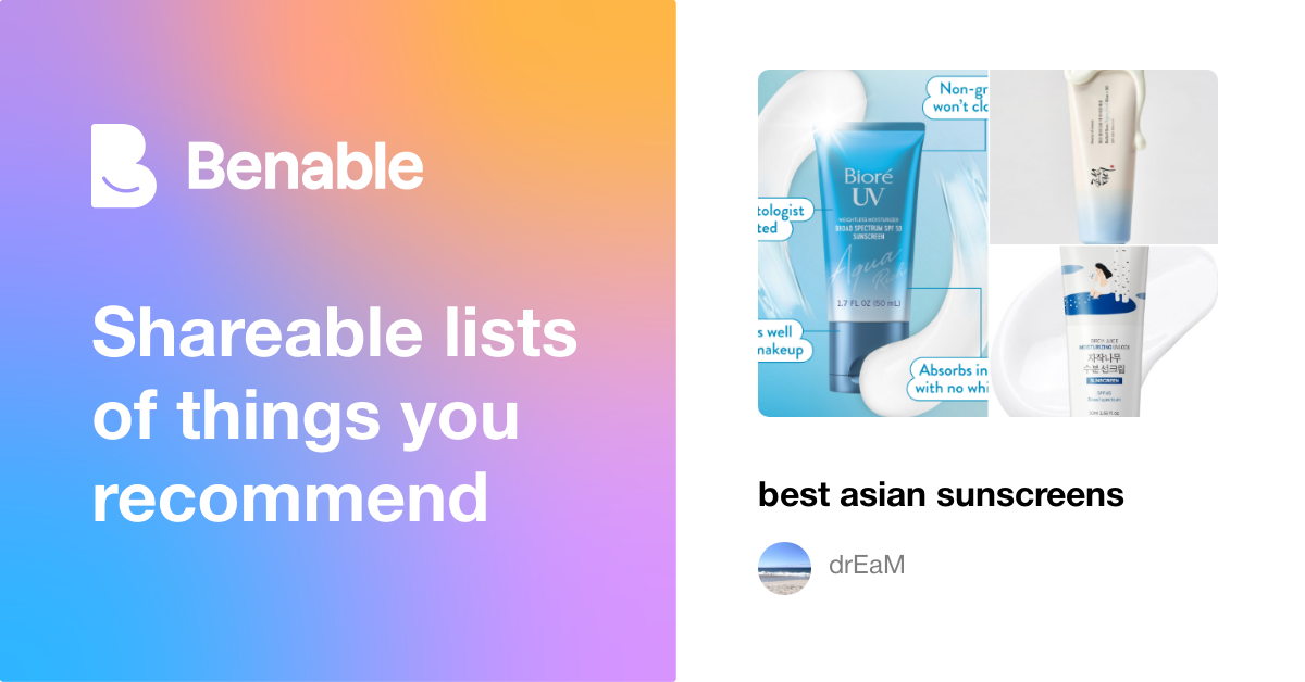 best asian sunscreens