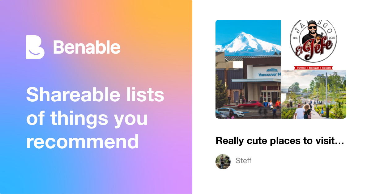 Really cute places to visit in Washington!!