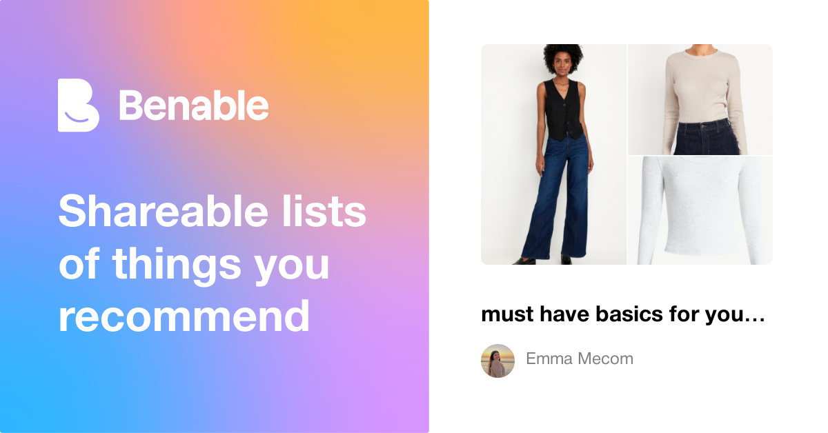 must have basics for your wardrobe!