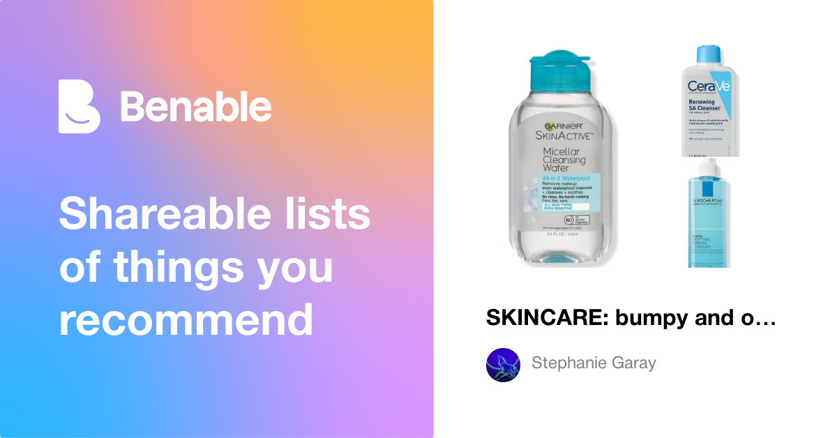 SKINCARE: bumpy and oily acne-prone skin