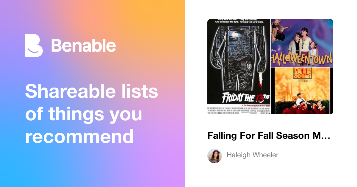 Falling For Fall Season Movies