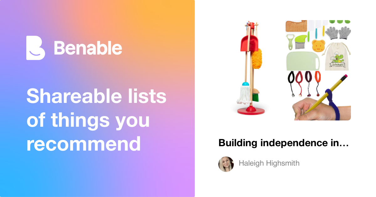 Building independence in young children