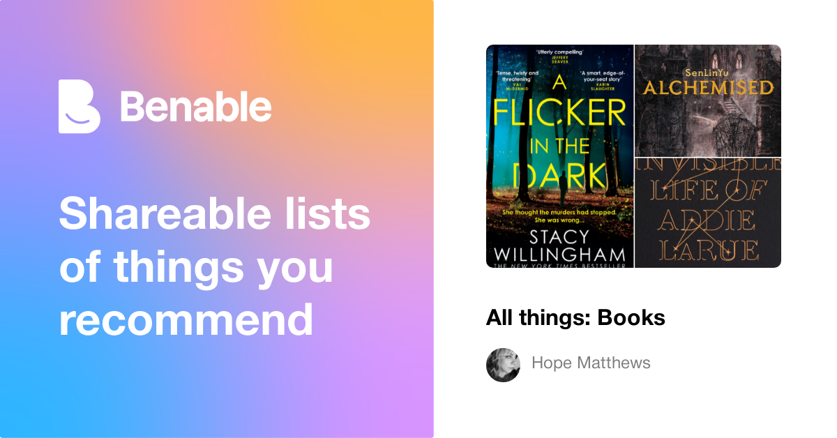 All things: Books