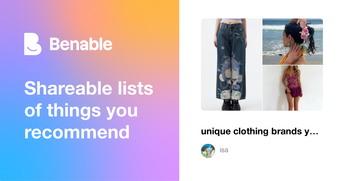 unique clothing brands you need to know ⭐️