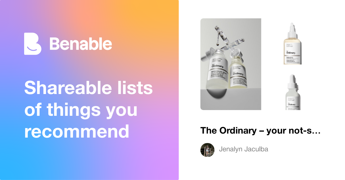 The Ordinary – your not-so-ordinary skincare regimen. 👌