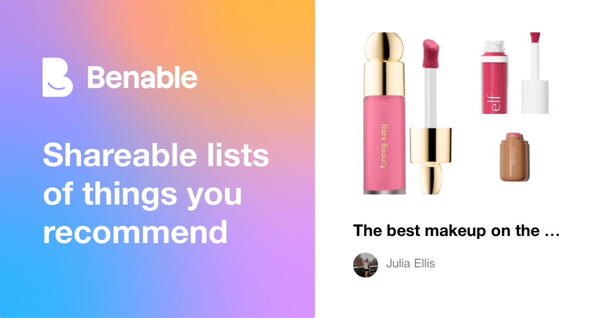 The best makeup on the market