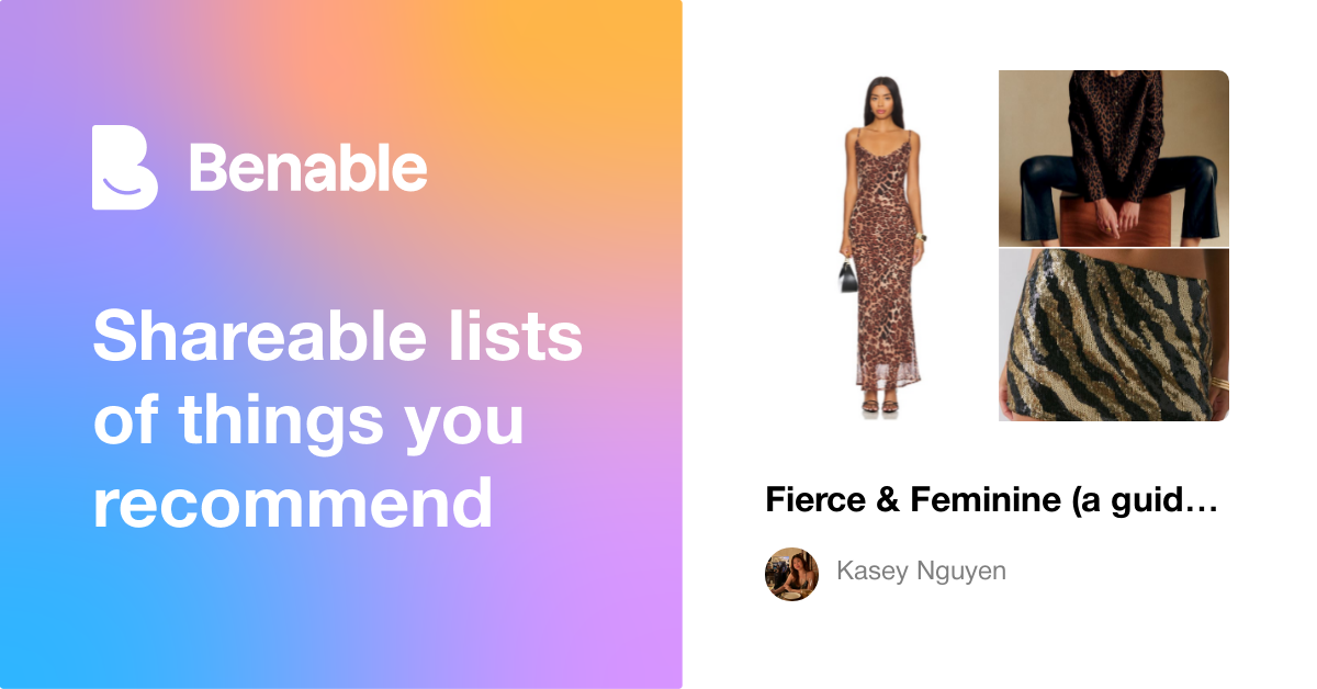 Fierce & Feminine (a guide on animal prints for baddies only)