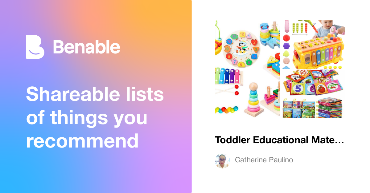 Toddler Educational Materials