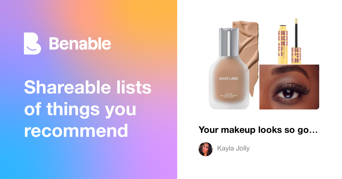Your makeup looks so good!