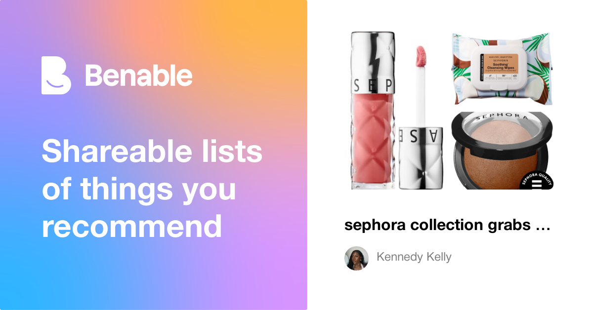 sephora collection grabs 💦💄🧴
