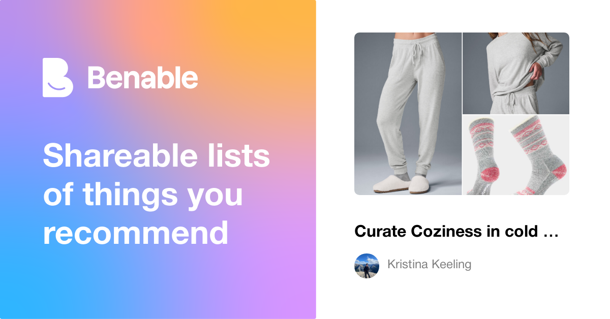 Curate Coziness in cold Canadian Winters