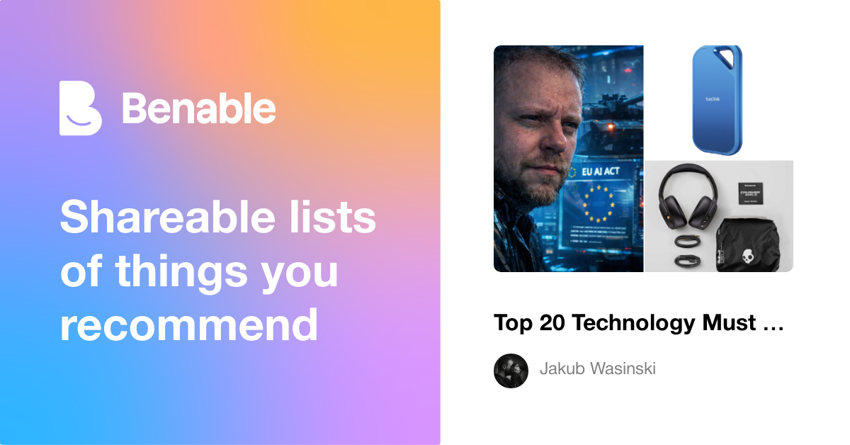 Top 20 Technology Must Haves for 2026 - My Personal Picks