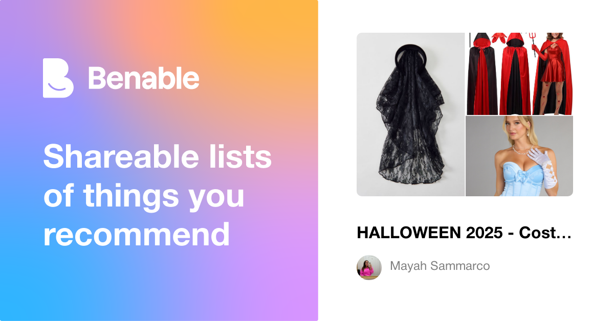 HALLOWEEN 2025 - Costume ideas