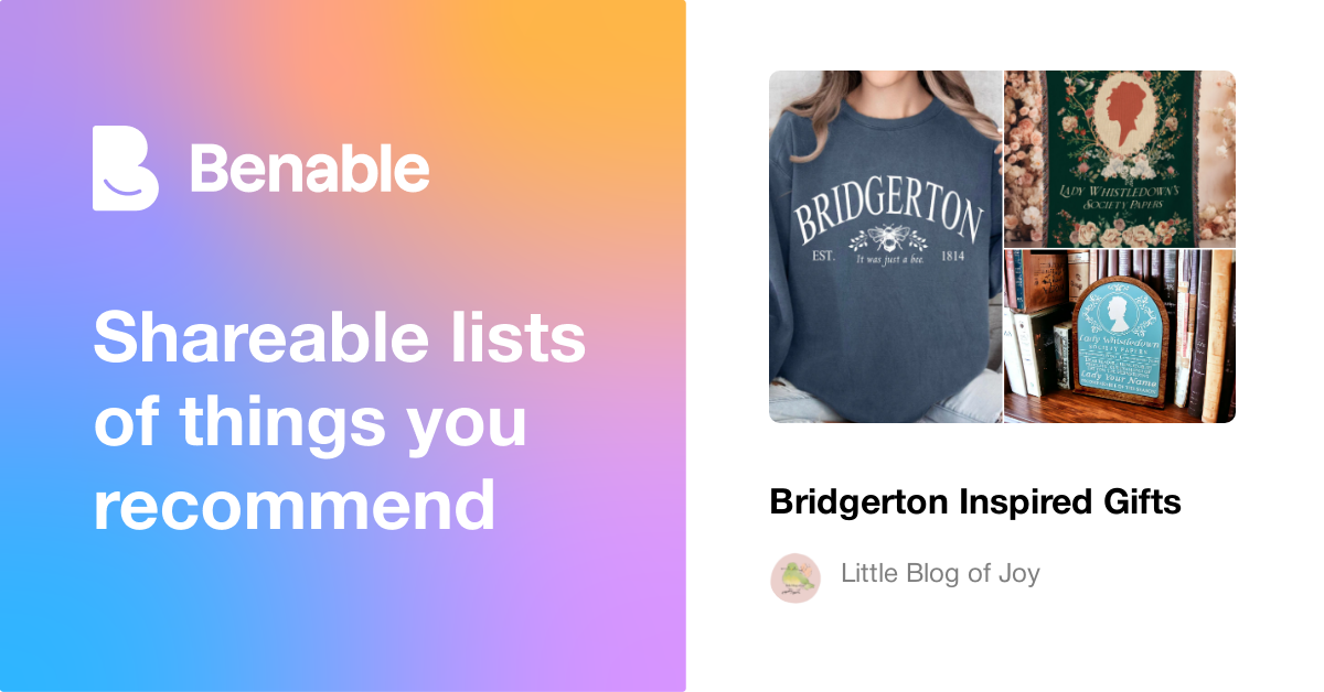 Bridgerton Inspired Gifts