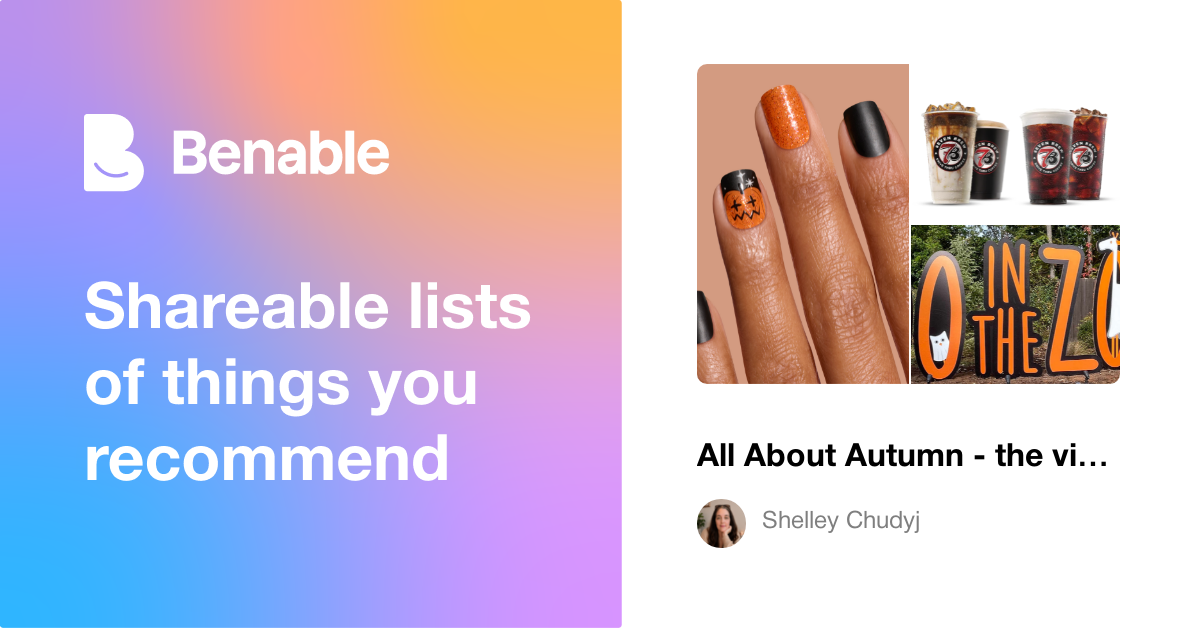 All About Autumn - the visuals and smells that make fall great