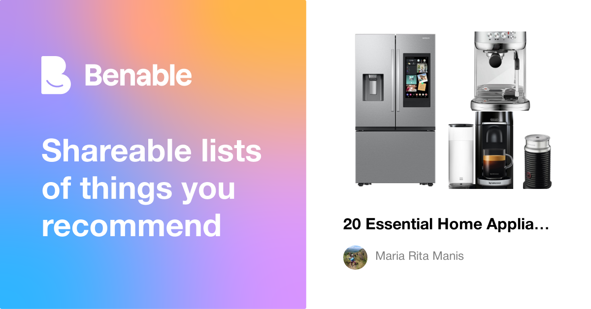 20 Essential Home Appliances for Working Professionals