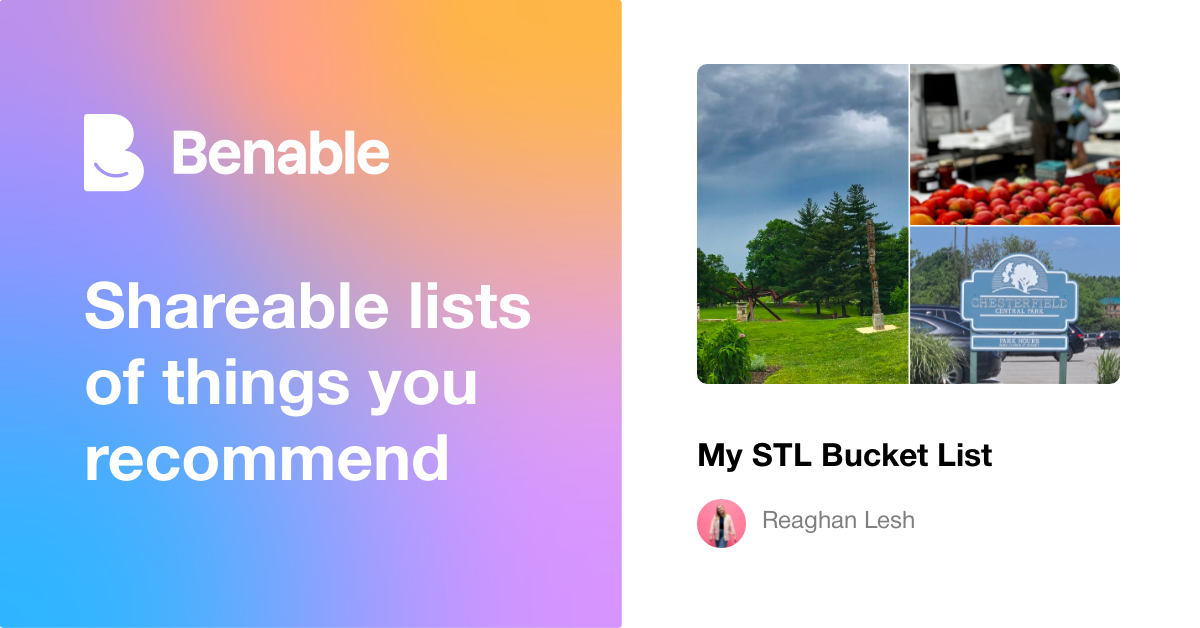 My STL Bucket List
