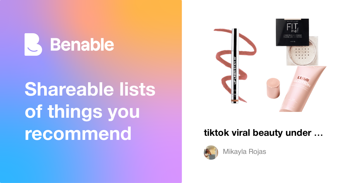 tiktok viral beauty under $20 💋